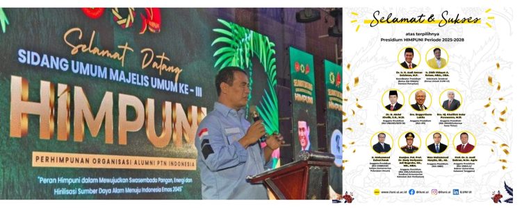 Mentan RI Andi Amran Sulaiman dan Ketum ILUNI UI Didit Ratam Terpilih ...